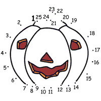 Jack o'Lantern 1 - 25 » Puzzles » Surfnetkids