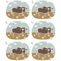Wildebeest Matching Game » Puzzles » Surfnetkids