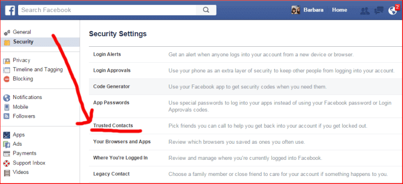 What is a Facebook Trusted Contact? » Tech Tips » Surfnetkids